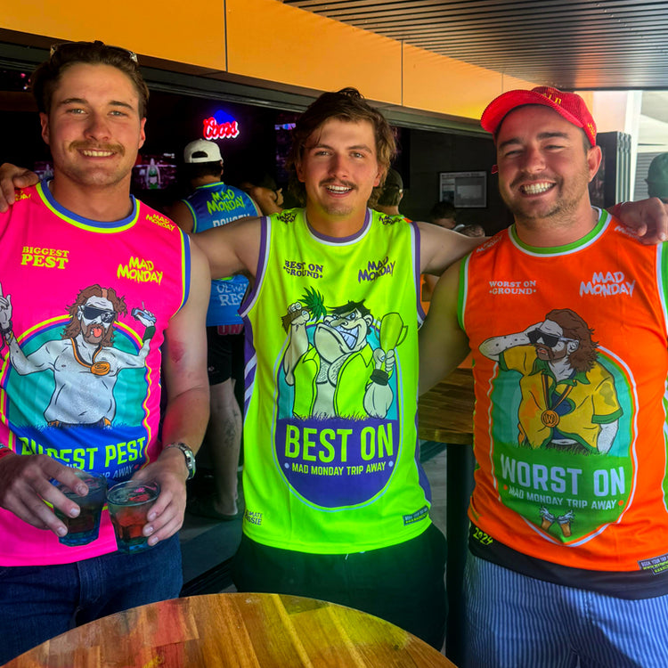 Free Best On, Worst On, Biggest Pest and Virgin Singlets - Mad Monday
